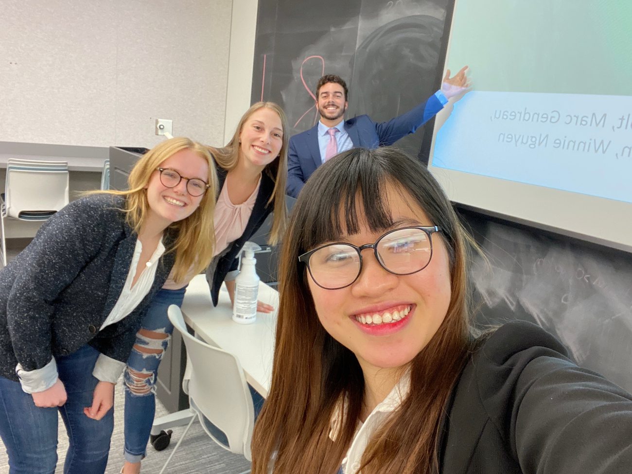 Students at Association for Supply Chain Management Case Competition